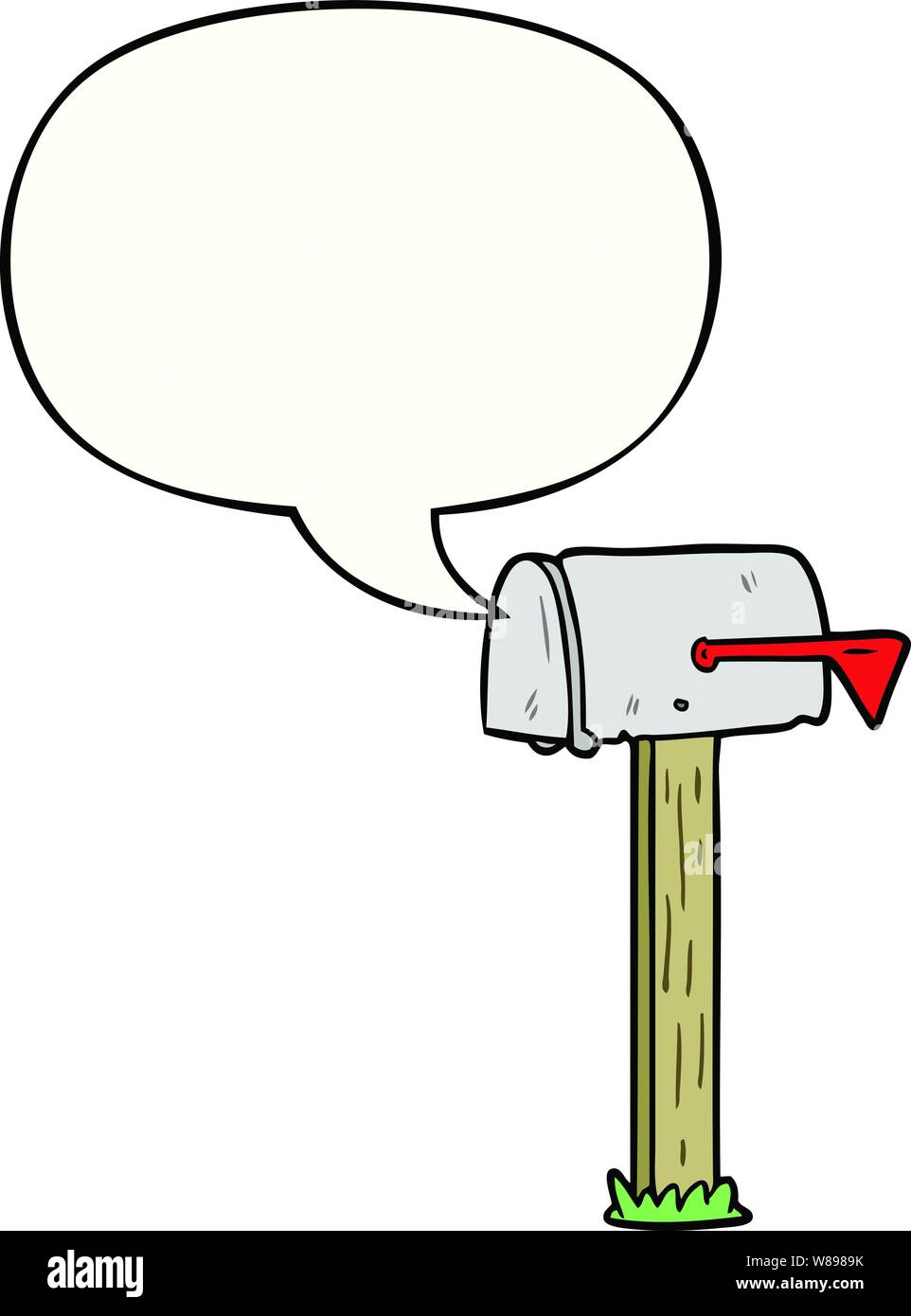 Freehand drawn cartoon post box hi-res stock photography and images - Alamy