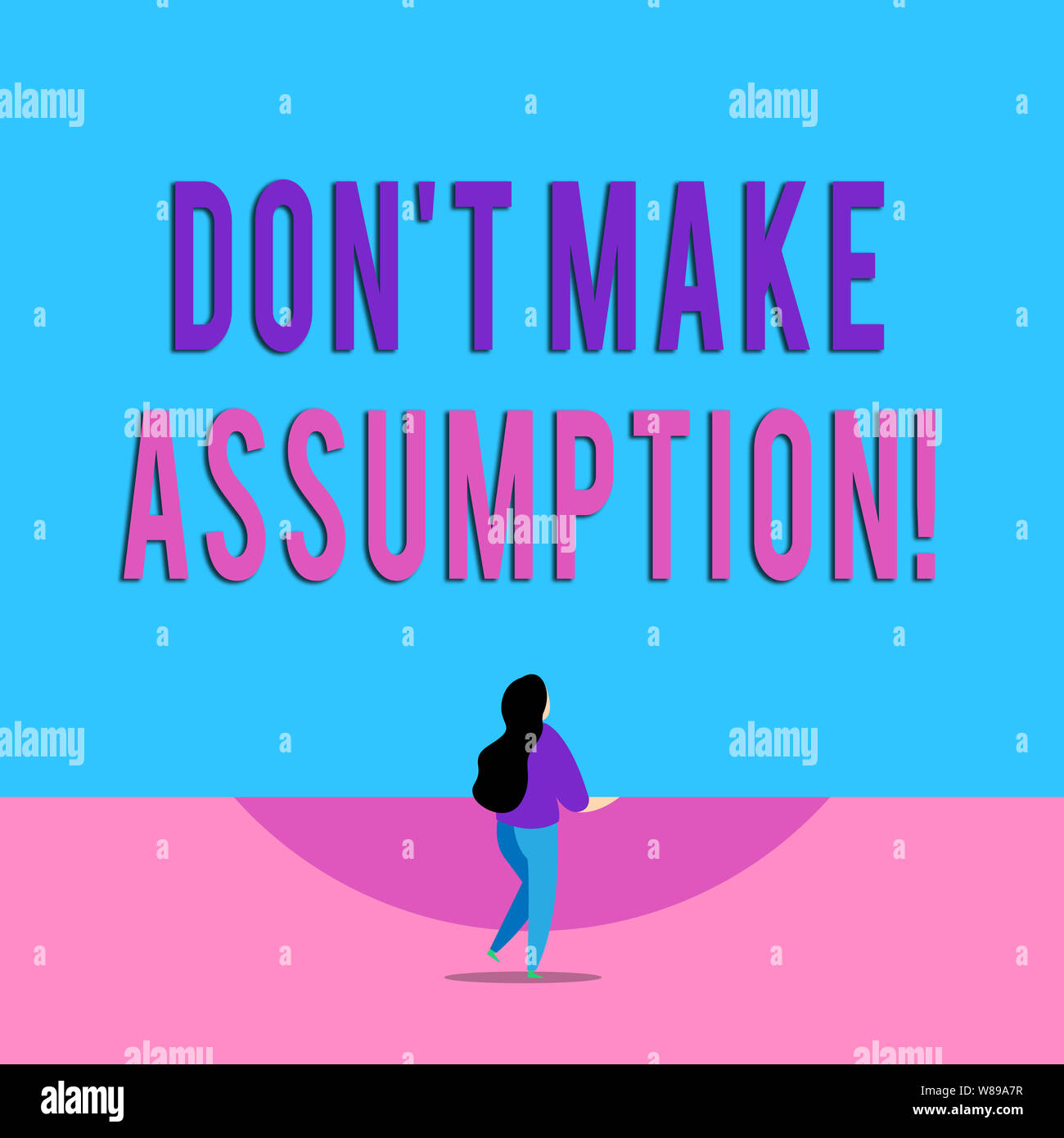 Handwriting text writing Don T Make Assumption. Conceptual photo ...