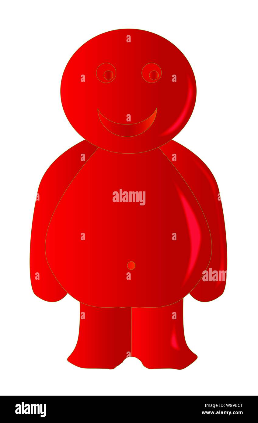 A happy large red jelly baby sweet Stock Vector Image & Art - Alamy