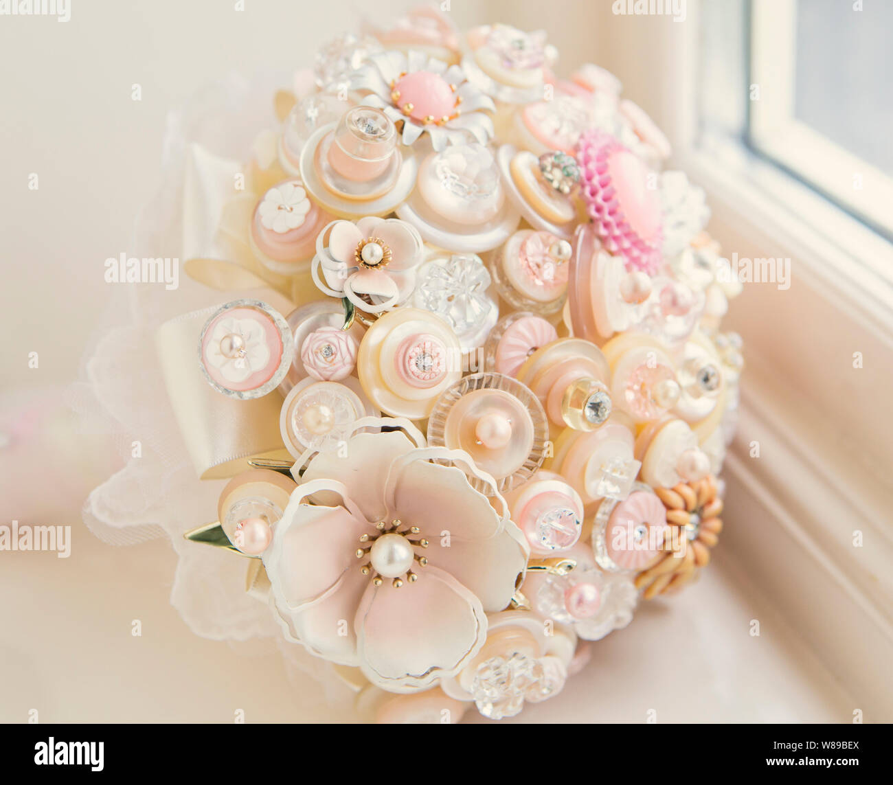 Wedding Flowers - Button Bouquet Stock Photo - Alamy