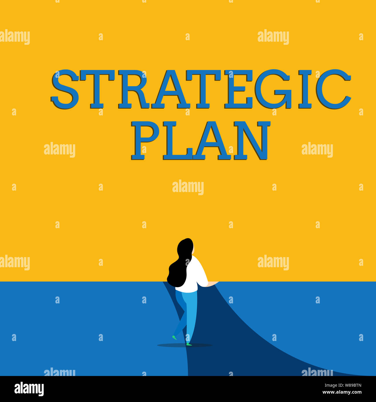 Conceptual hand writing showing Strategic Plan. Concept meaning A ...