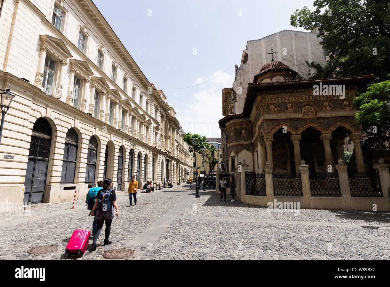 old town in Bucharest, Romania Stock Photo - Alamy