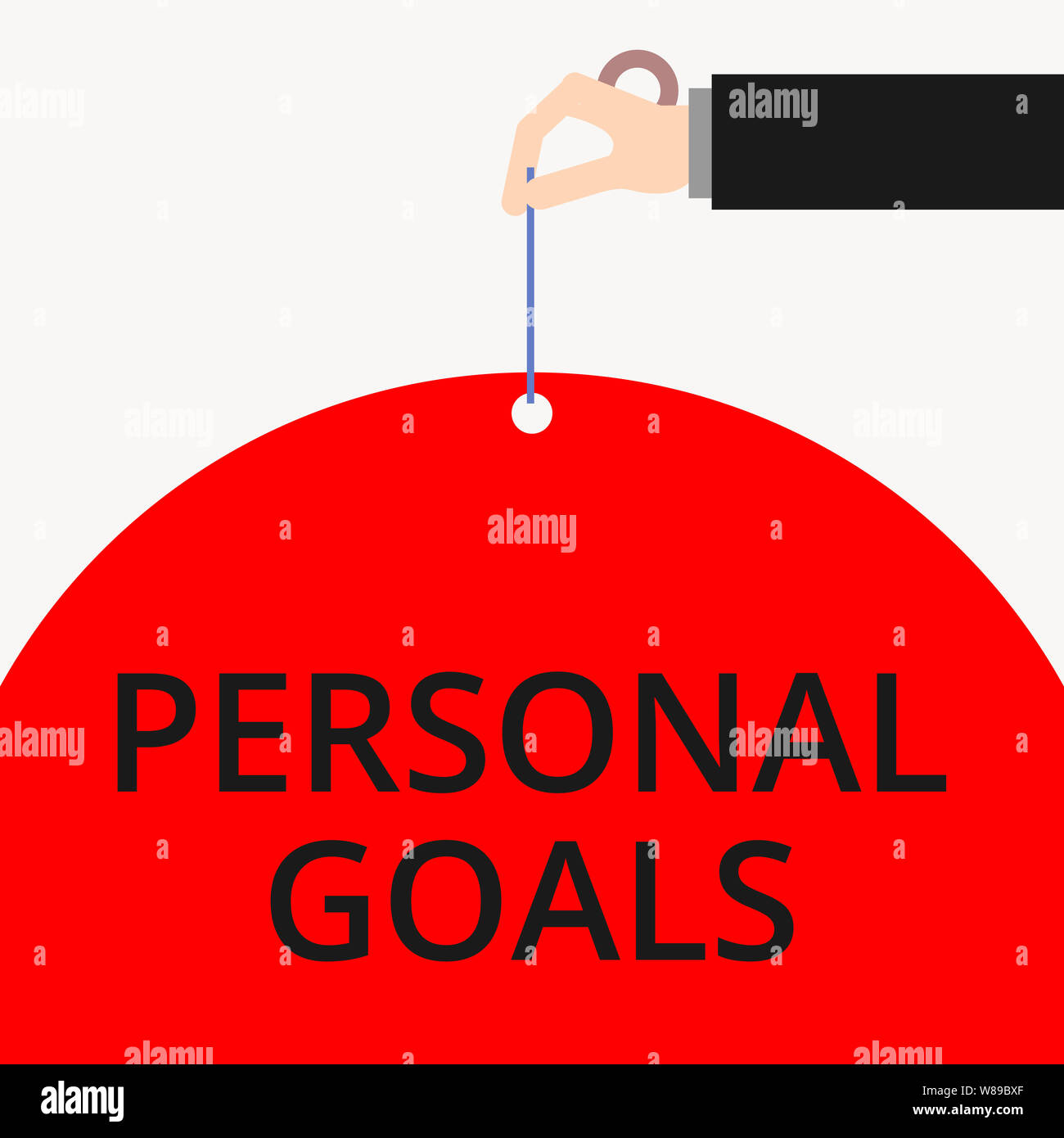 Word writing text Personal Goals. Business photo showcasing Target set ...