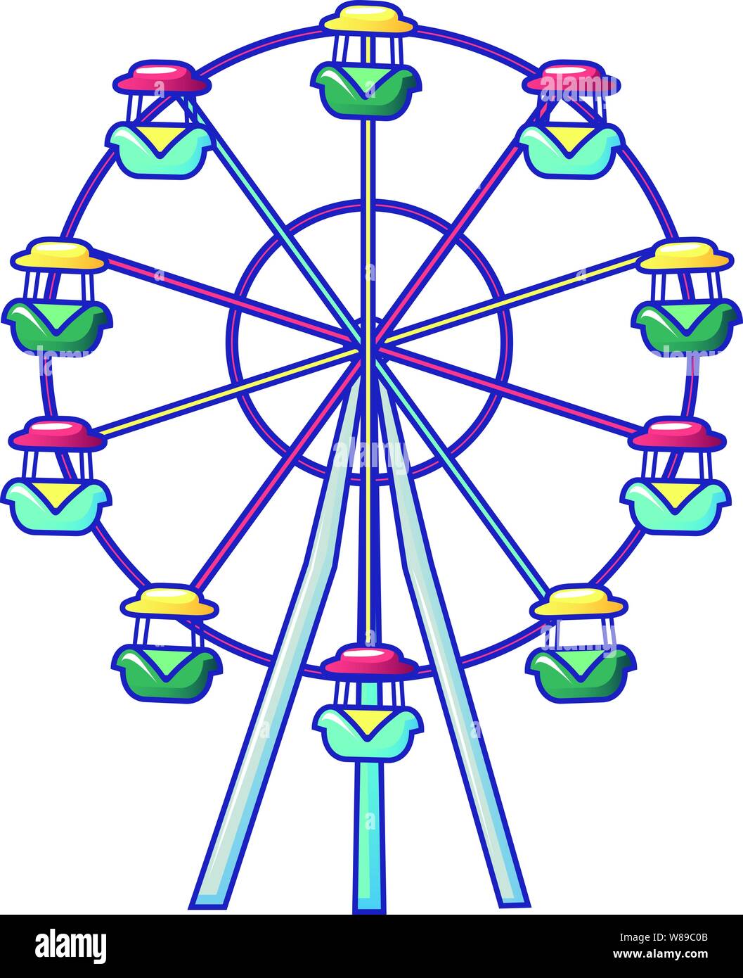 Cartoon Ferris Wheel