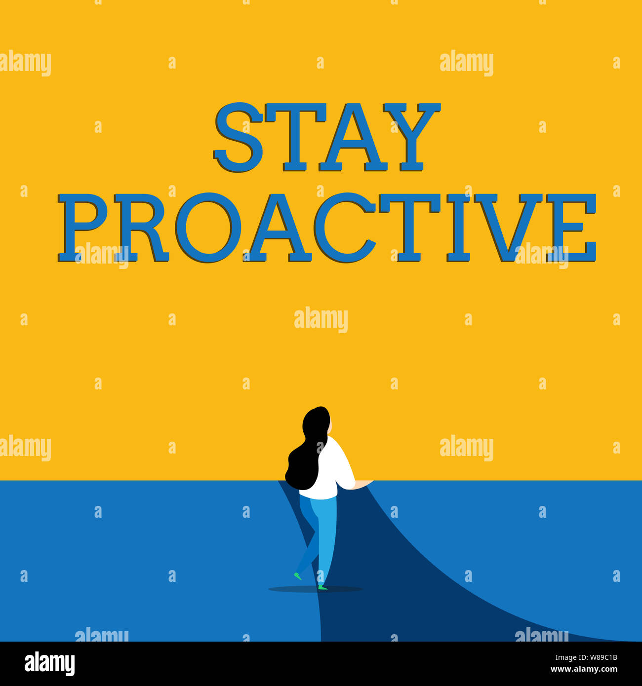 Conceptual hand writing showing Stay Proactive. Concept meaning Taking ...