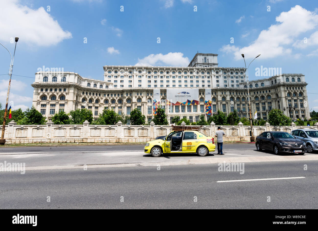 Located in central Bucharest, the Palace of the Parliament was built in ...