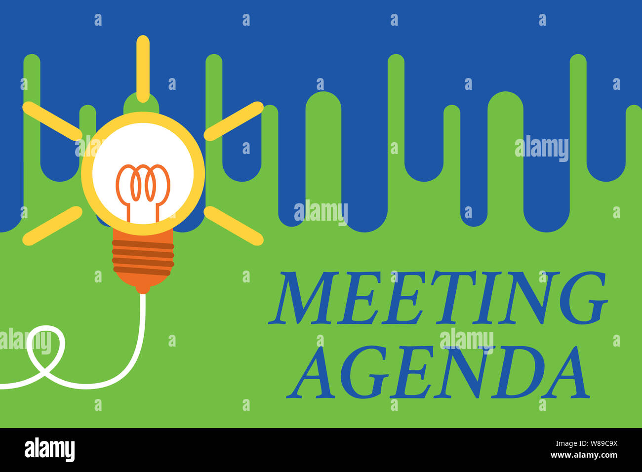 Handwriting text Meeting Agenda. Conceptual photo An agenda sets clear ...