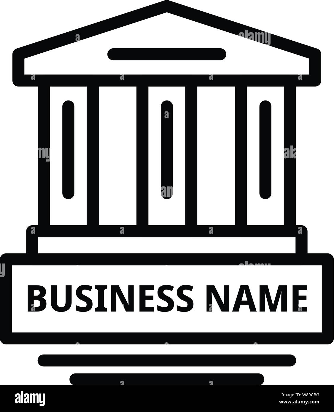 Business law building icon, outline style Stock Vector Image & Art - Alamy
