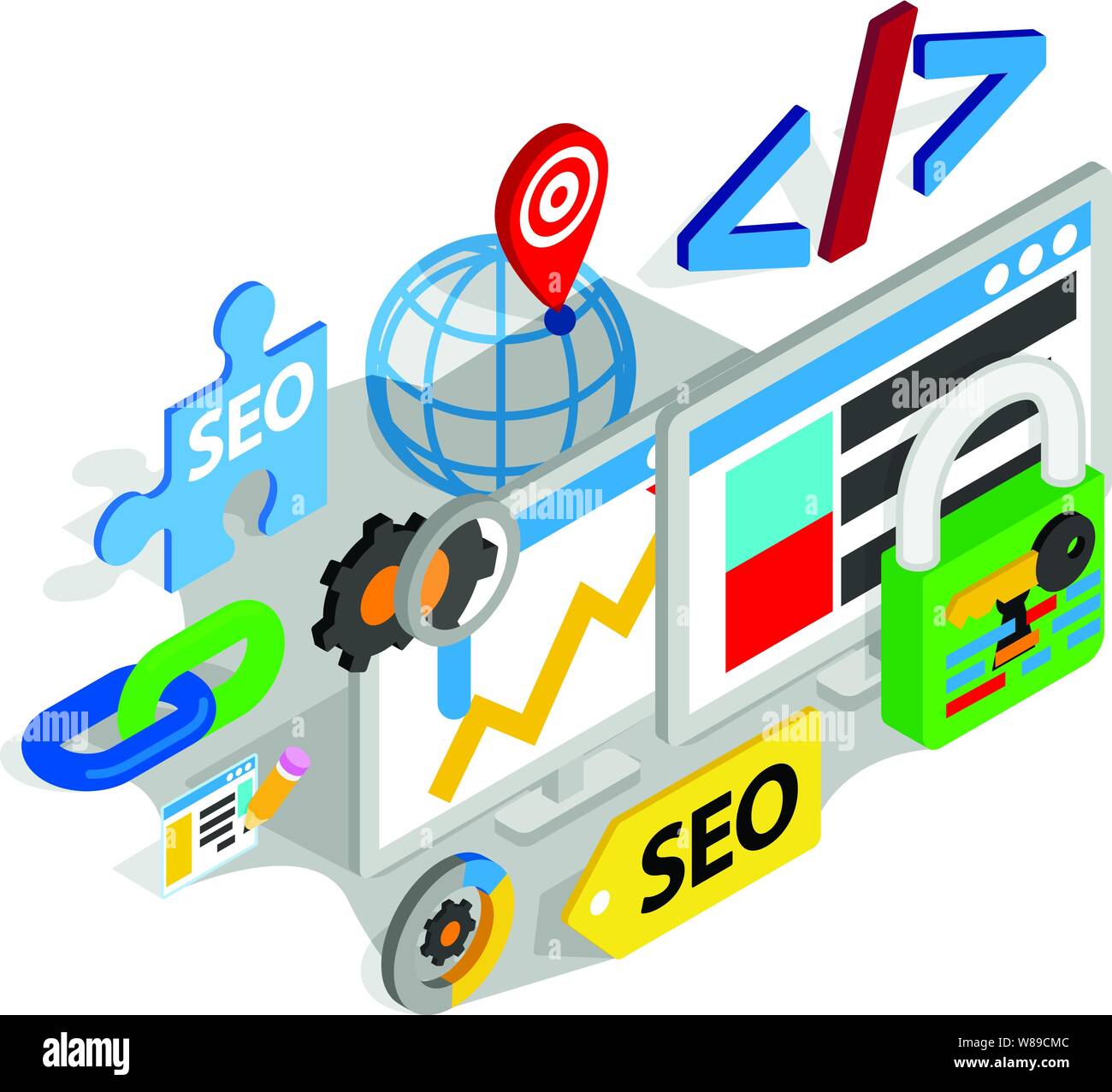 Search engine optimization poster hi-res stock photography and images ...