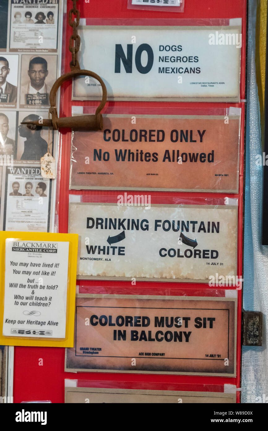 Restaurant Segregation Signs