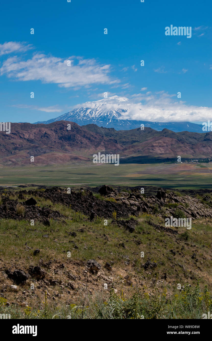 Mount Ararat, Agri Dagi, the highest mountain in the extreme east of ...