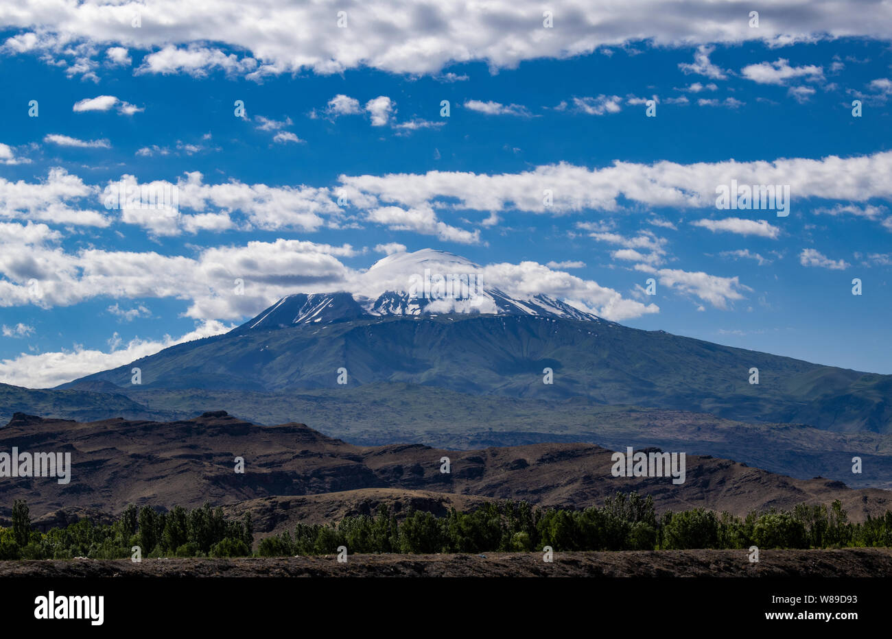 Mount Ararat, Agri Dagi, the highest mountain in the extreme east of ...