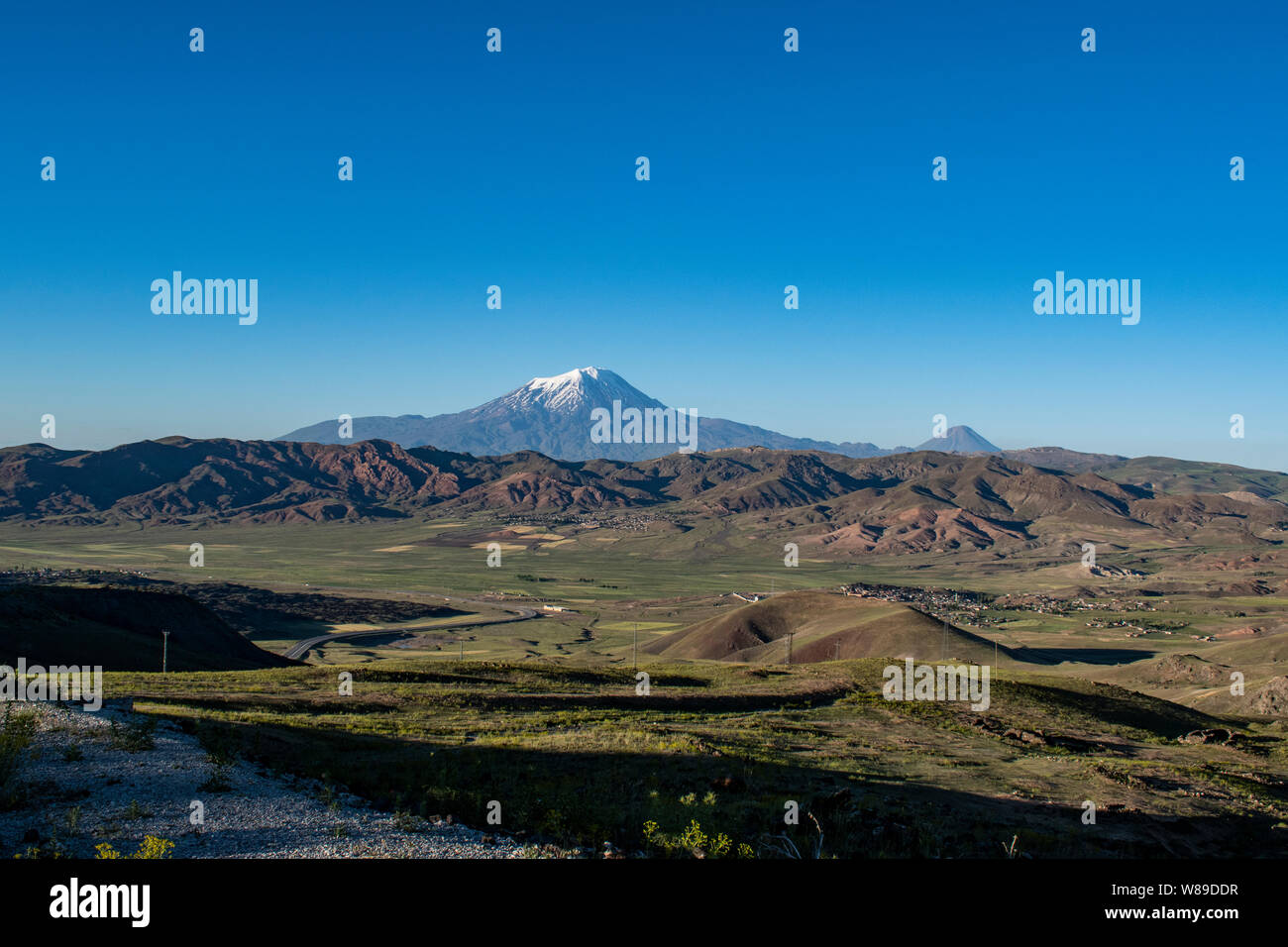 Mount Ararat, Agri Dagi, the highest mountain in the extreme east of ...