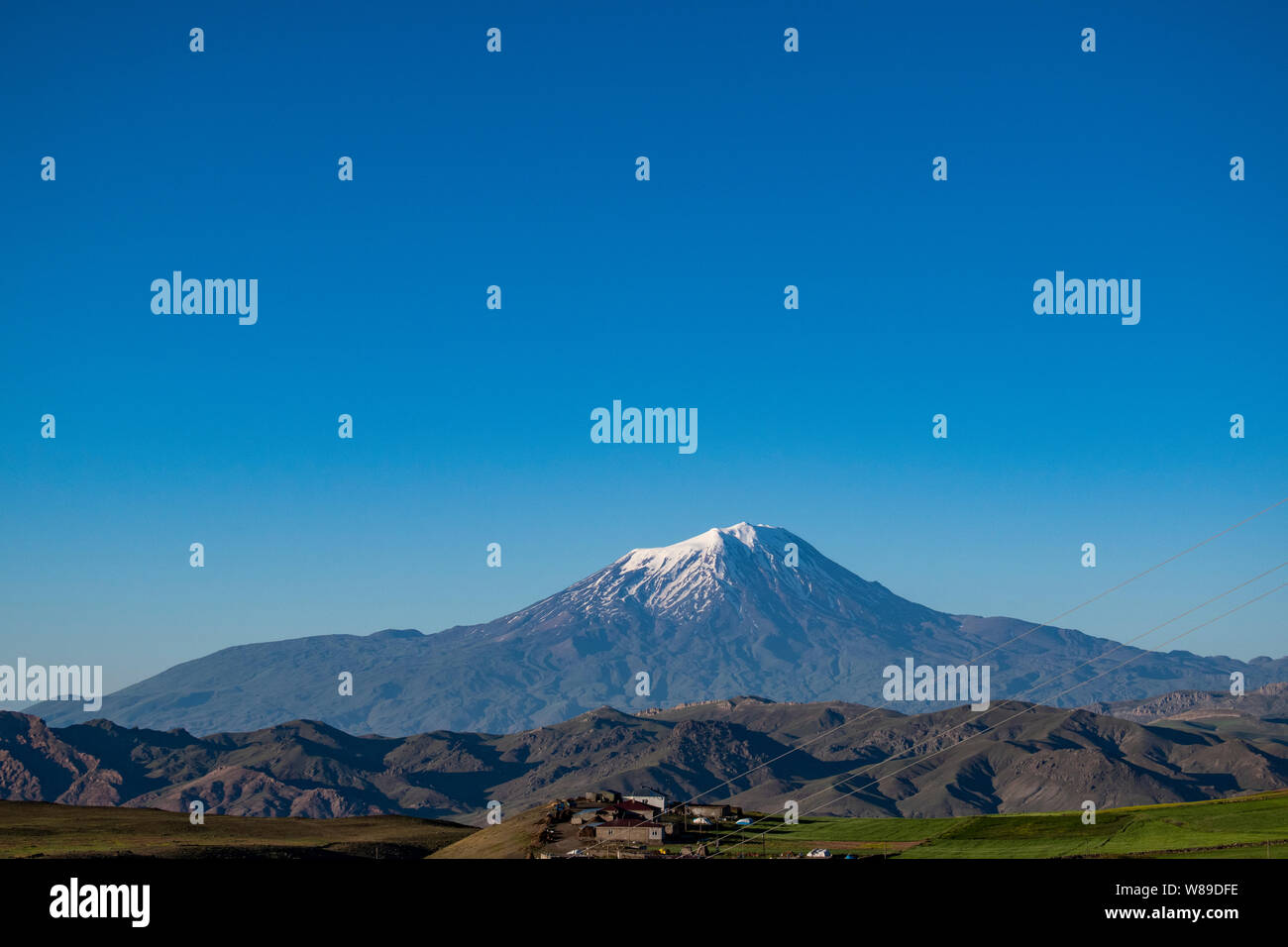 Mount Ararat, Agri Dagi, the highest mountain in the extreme east of ...