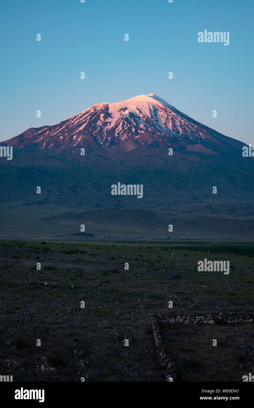 Mount Ararat, Agri Dagi, the highest mountain in the extreme east of ...