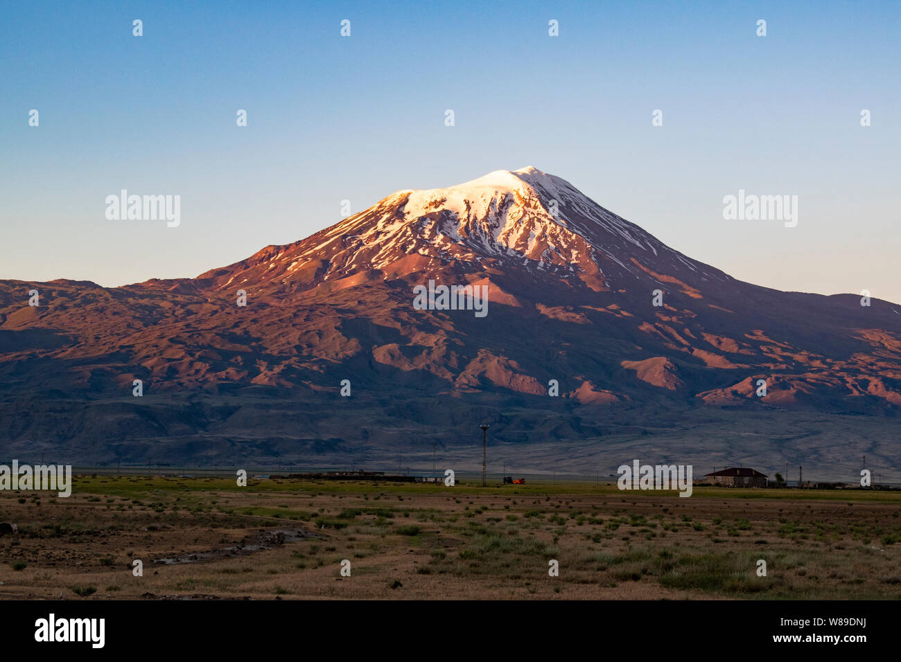 Mount Ararat, Agri Dagi, the highest mountain in the extreme east of ...