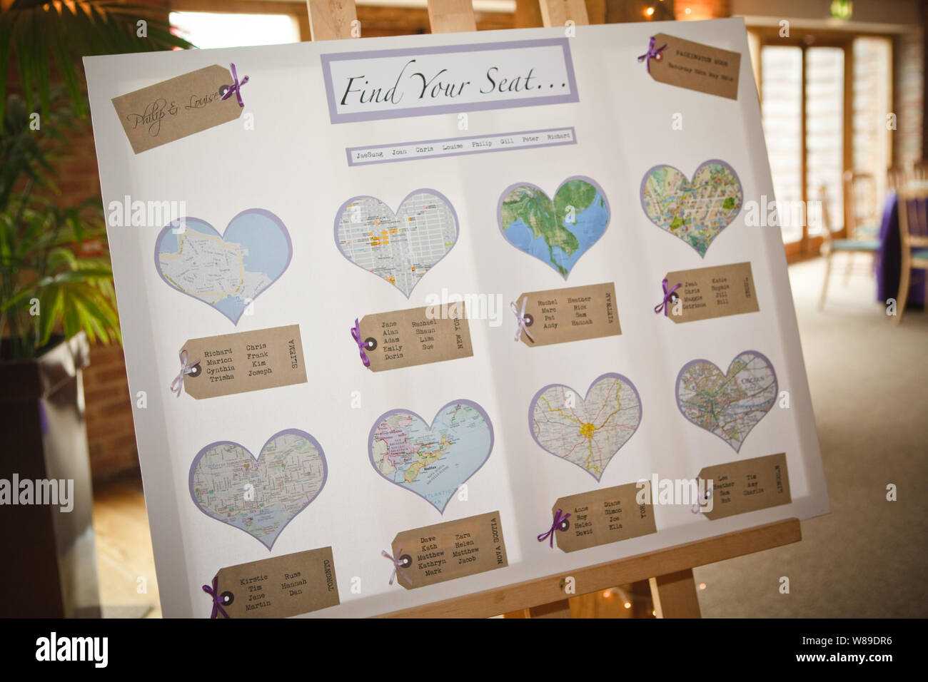 Seating plan map hi-res stock photography and images - Alamy