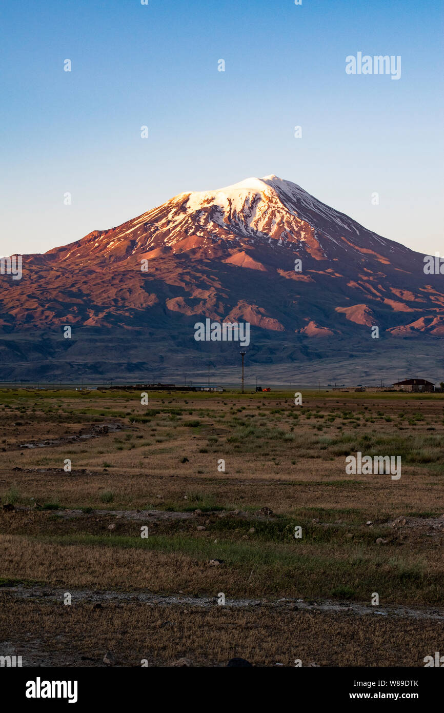Mount Ararat, Agri Dagi, the highest mountain in the extreme east of ...