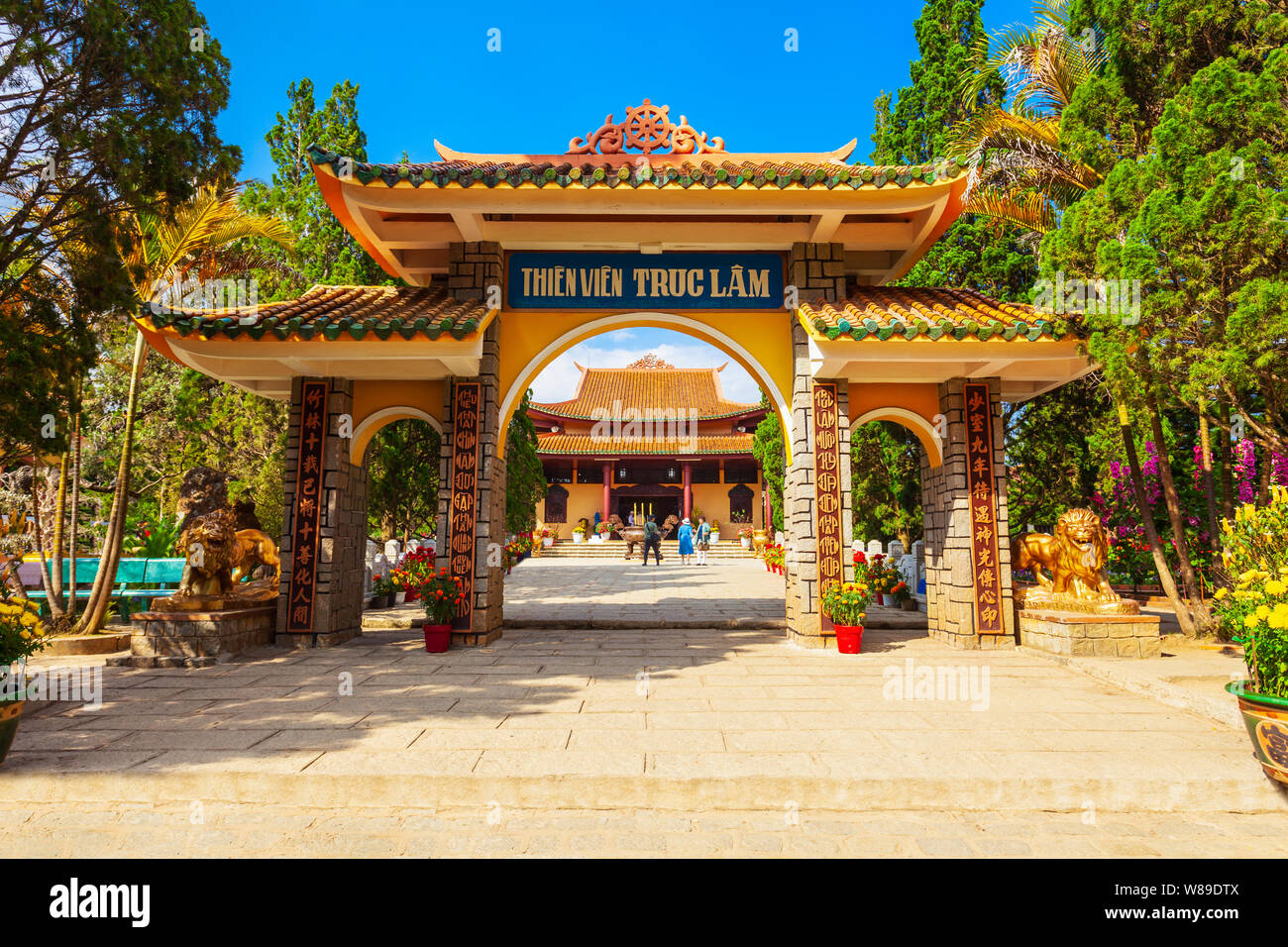 Truc Lam Temple is a Zen Buddhist temple and monastery in Dalat city in ...
