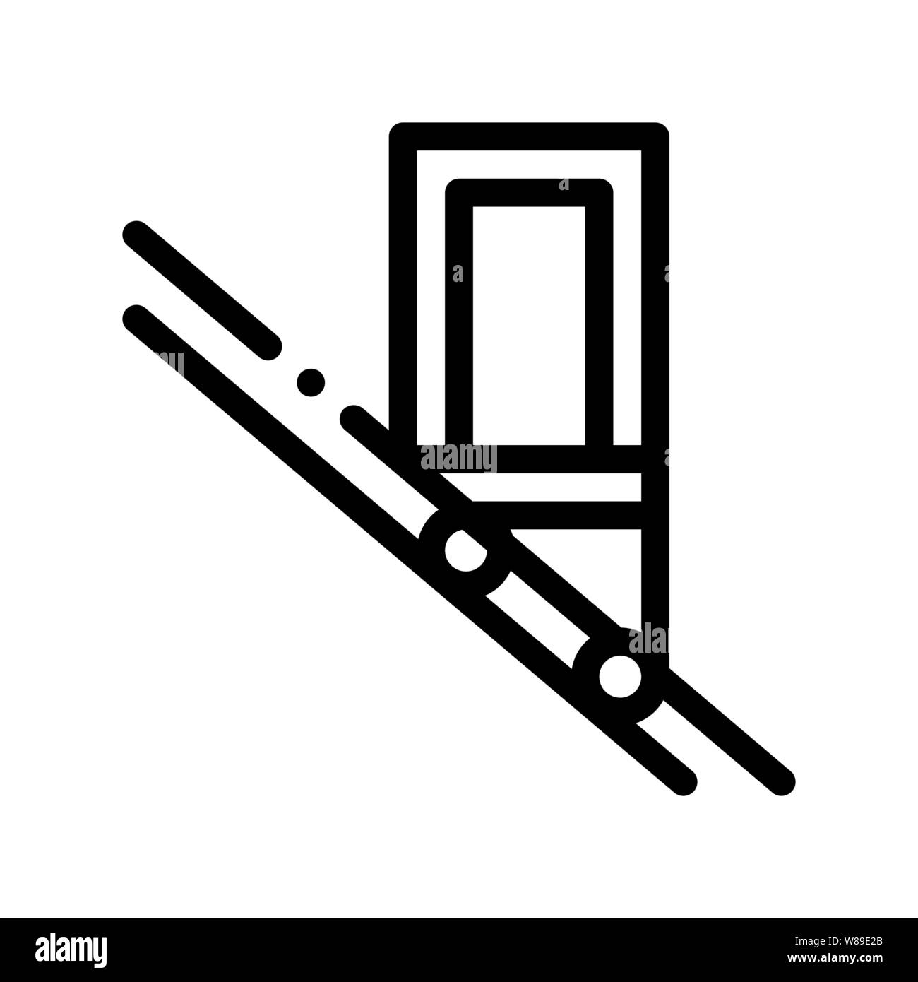 Inclined elevator Stock Vector Images - Alamy
