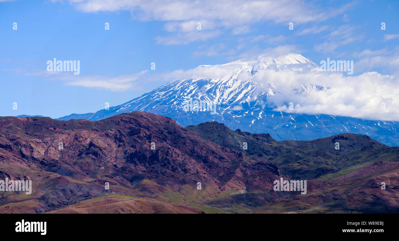 Mount Ararat, Agri Dagi, the highest mountain in the extreme east of ...