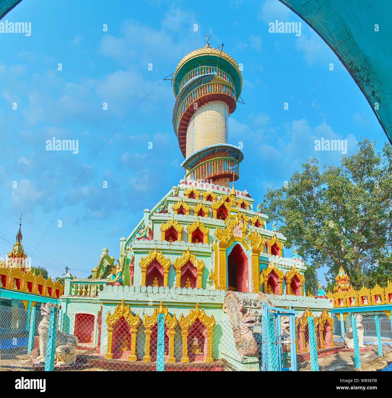 Explore the unique Arlain Nga Sint shrine of Thanboddhay monastery with ...