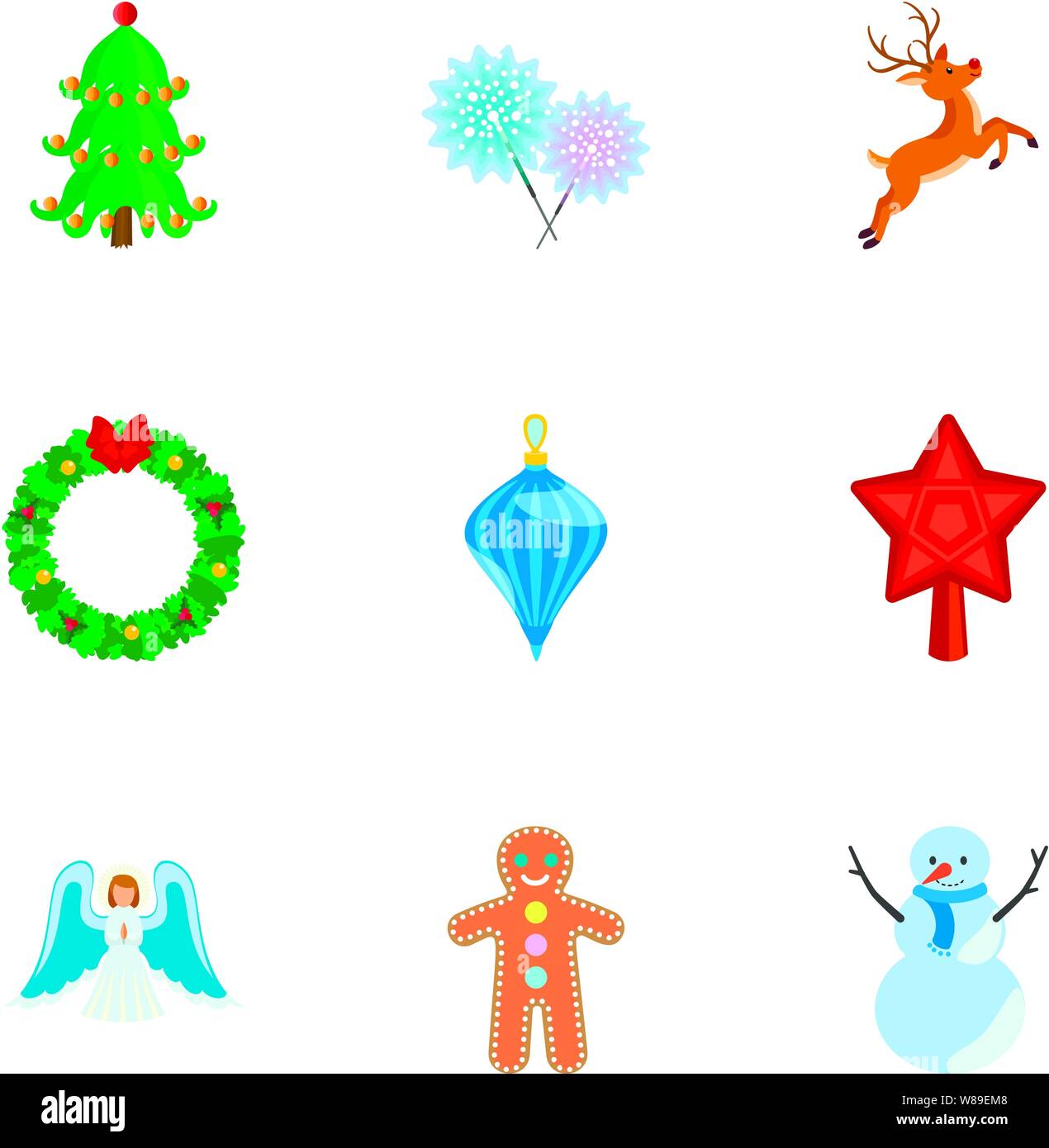 Winter activity icon set. Flat set of 9 winter activity vector icons ...