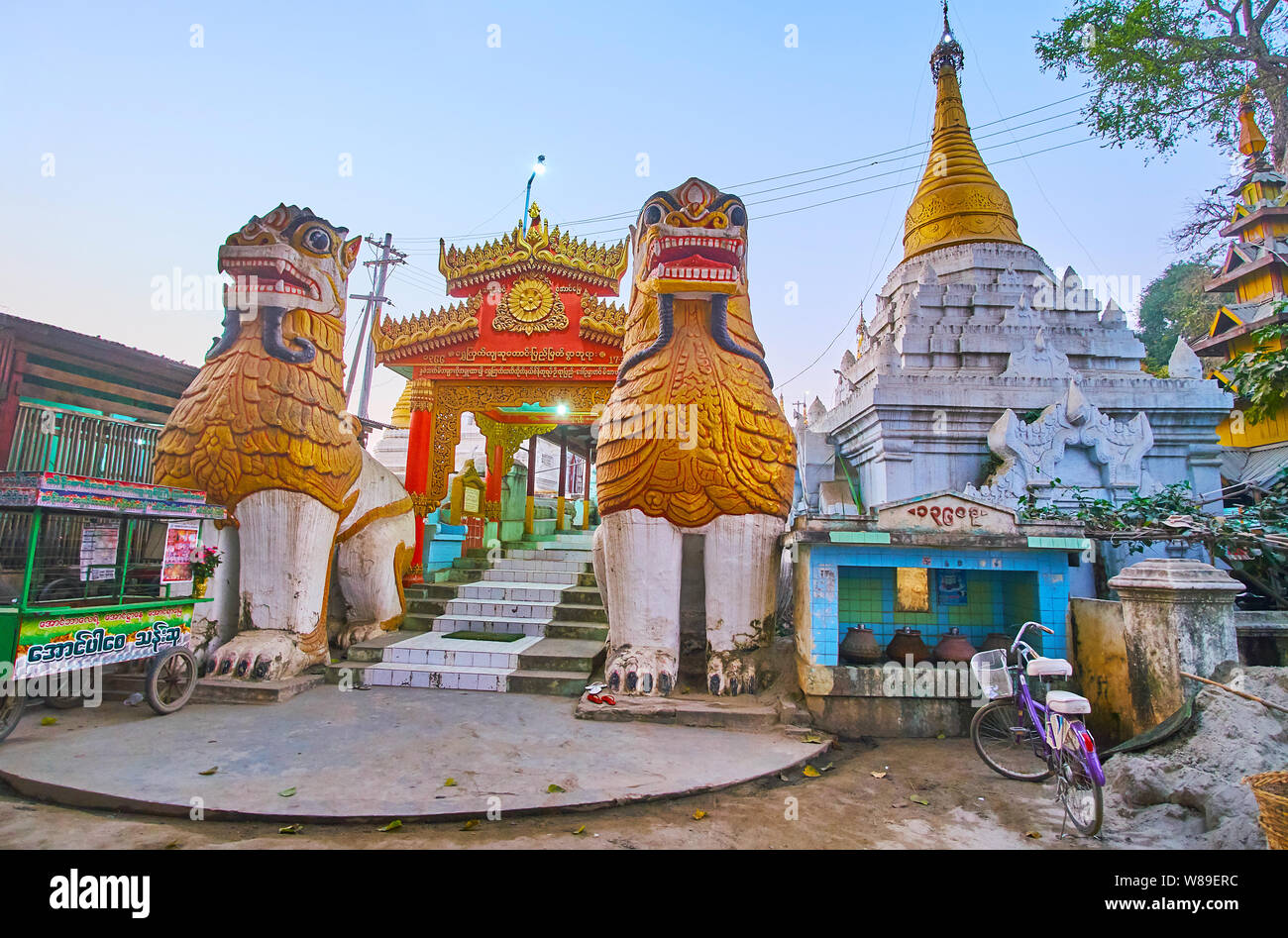 Mandalay myanmar lion hi-res stock photography and images - Alamy