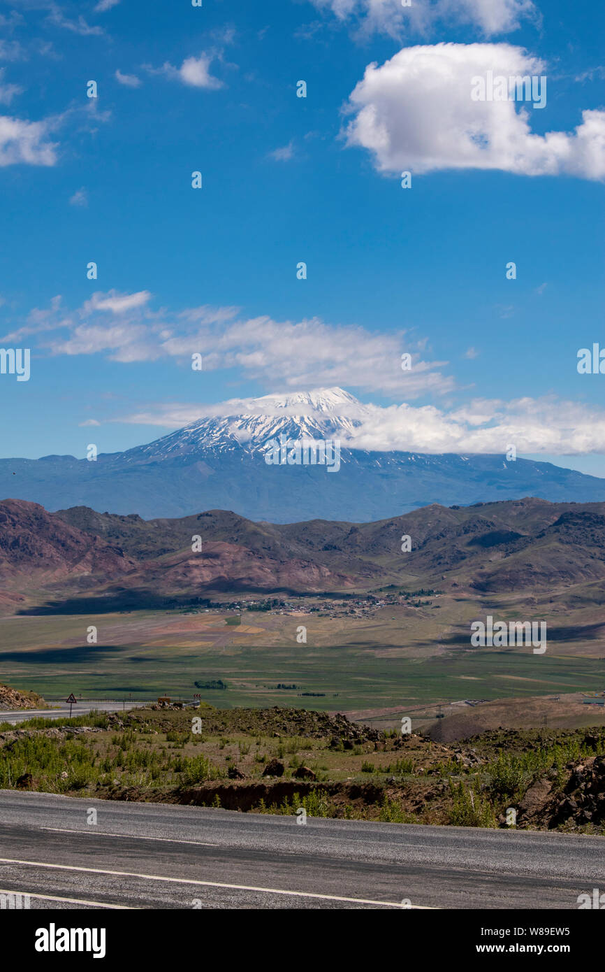 Mount Ararat, Agri Dagi, the highest mountain in the extreme east of ...