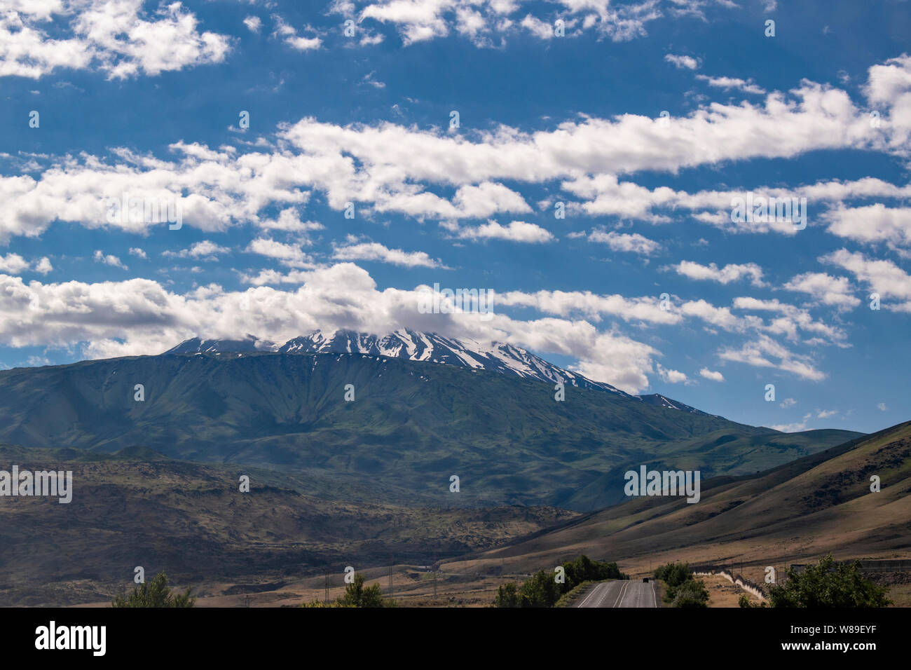 Mount Ararat, Agri Dagi, the highest mountain in the extreme east of ...