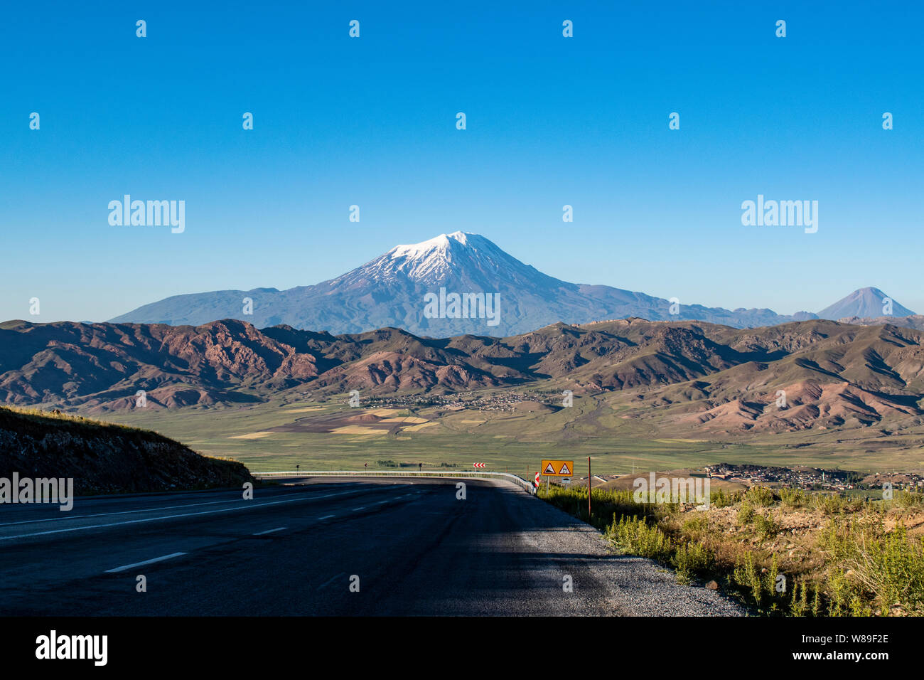 Mount Ararat, Agri Dagi, the highest mountain in the extreme east of ...