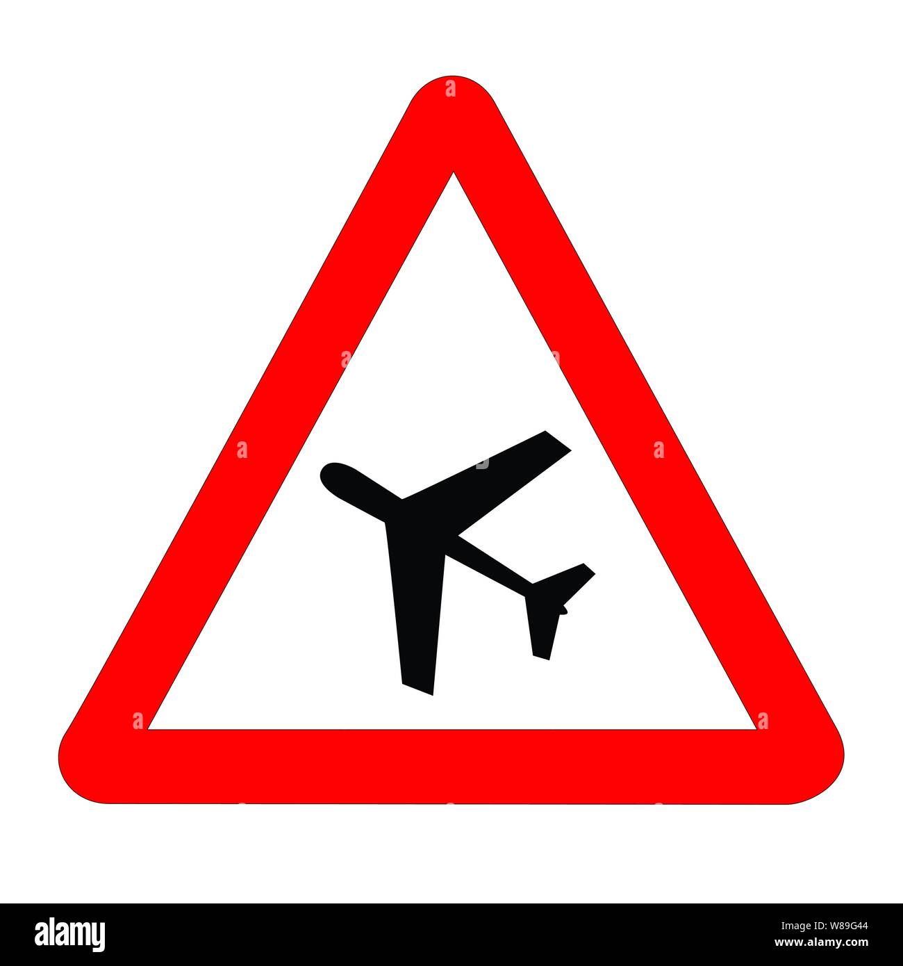 Low flying aircraft sign Cut Out Stock Images & Pictures - Alamy