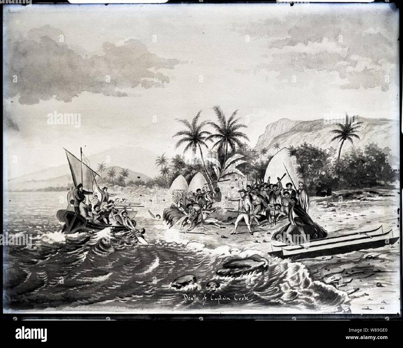 Death of Captain Cook (2 Stock Photo - Alamy