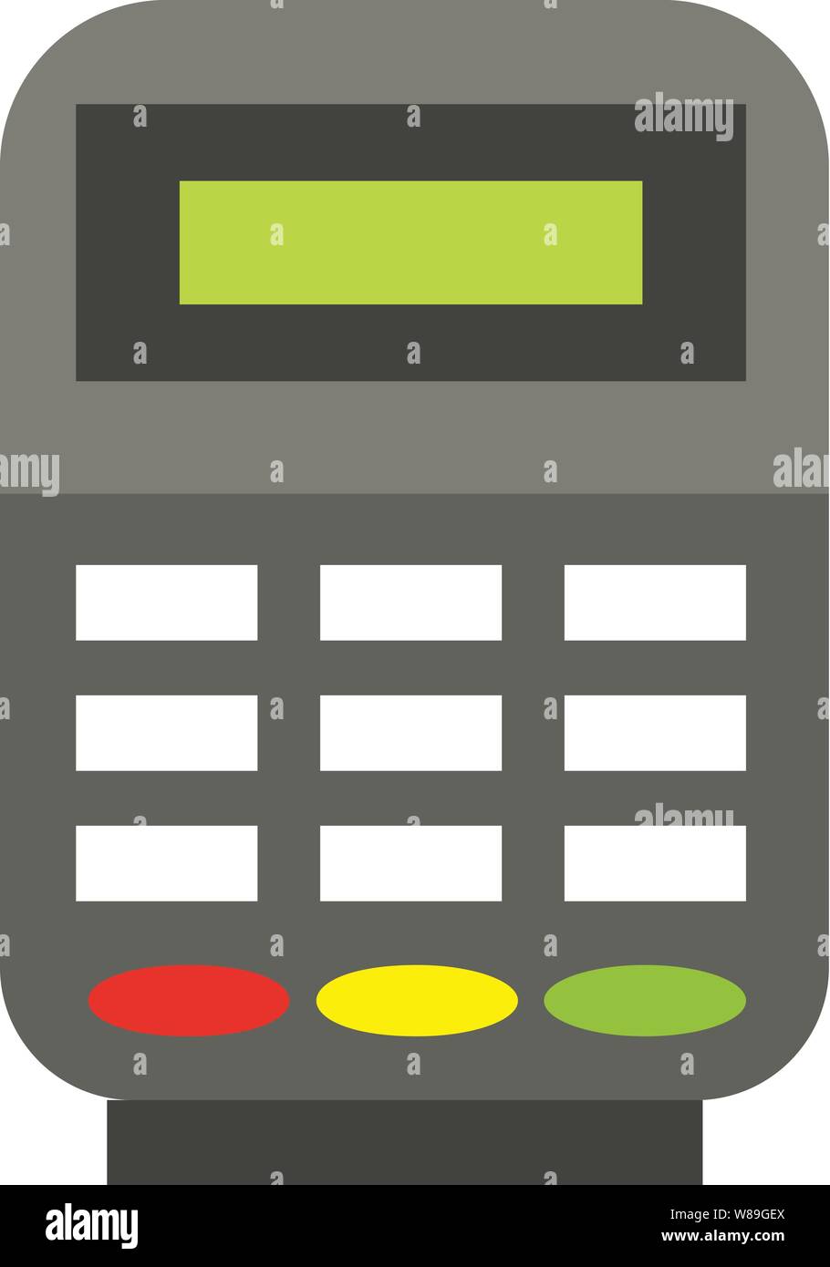 Pos terminal icon. Flat illustration of pos terminal vector icon for web design Stock Vector ...