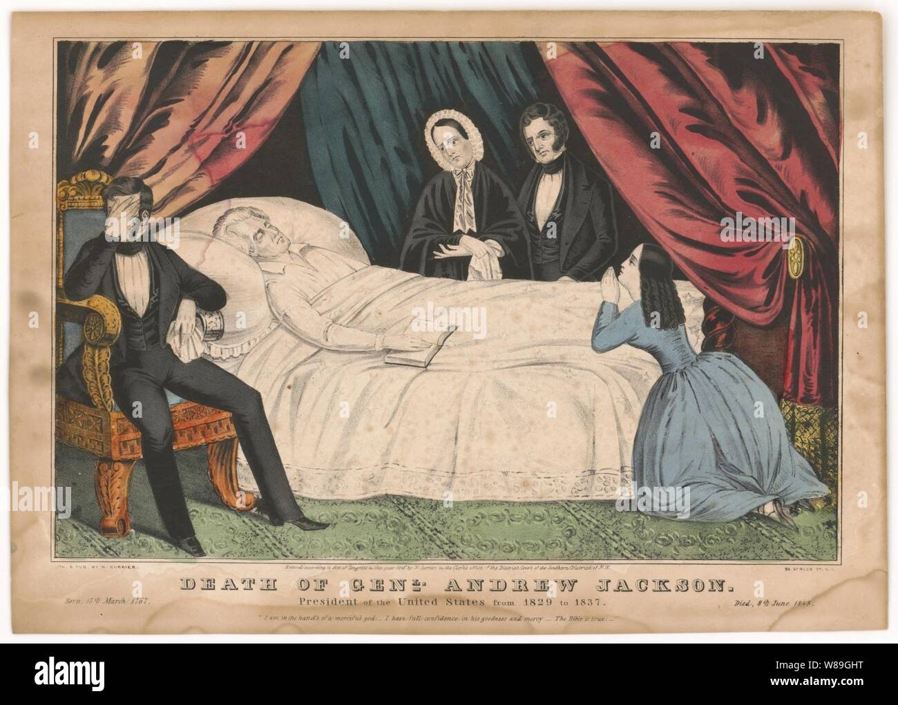 Death of Genl. Andrew Jackson- President of the United States from 1829 ...