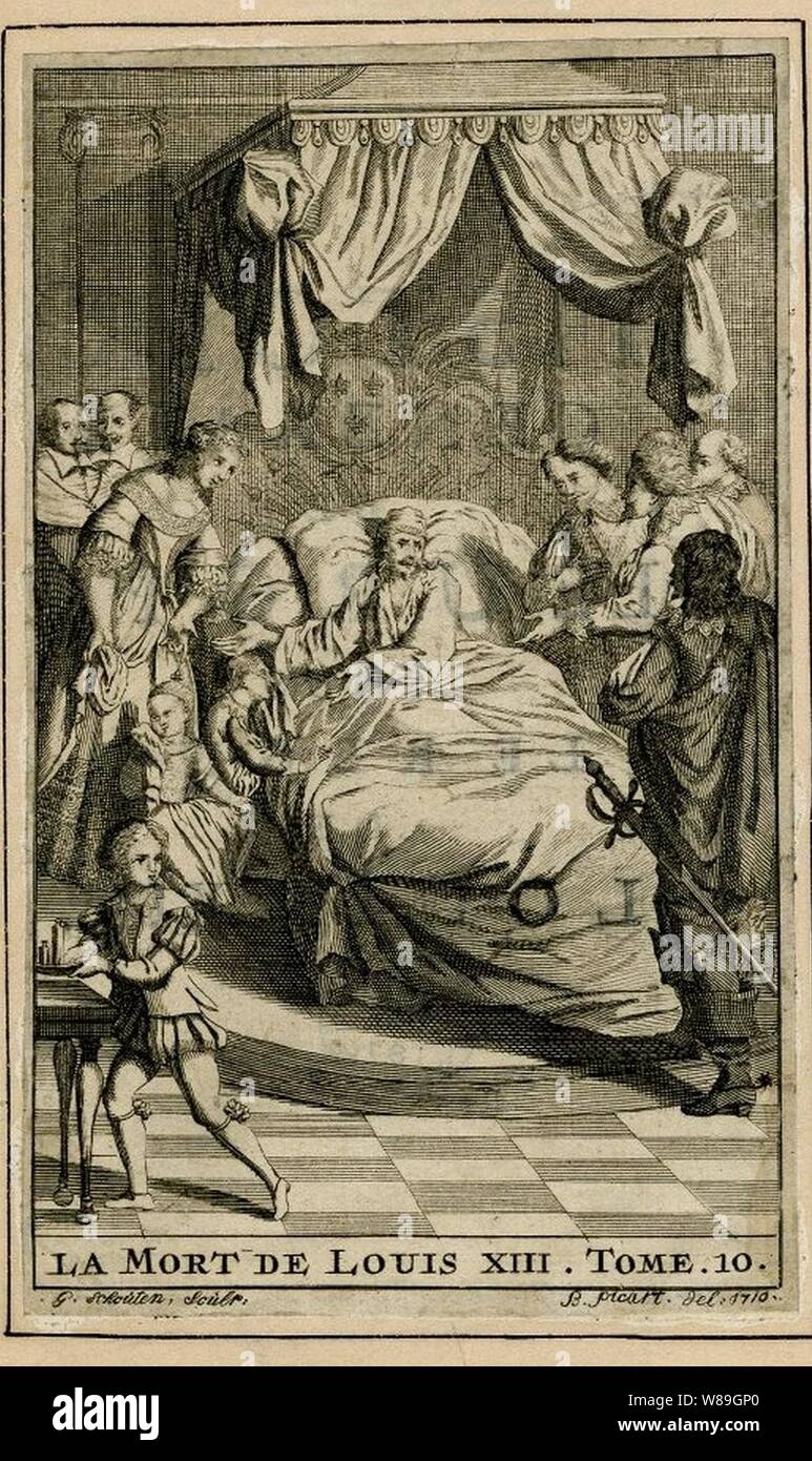Death of Louis XIII Le Vassor Stock Photo - Alamy