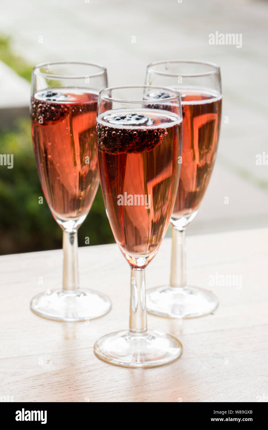 Kir royale with orange hi-res stock photography and images - Alamy