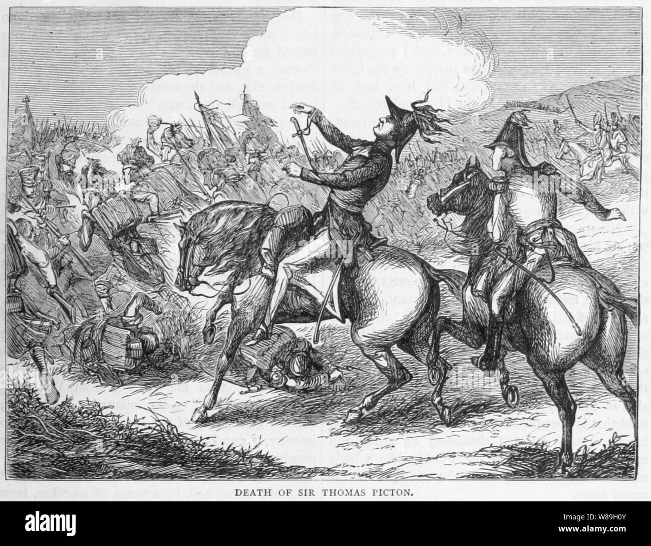 Death of Sir Thomas Picton Stock Photo - Alamy