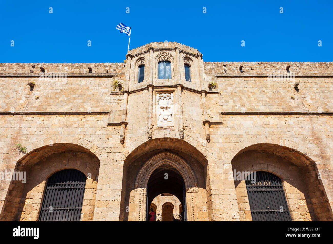 Archaeological Museum of Rhodes in Rhodes island in Greece Stock Photo ...