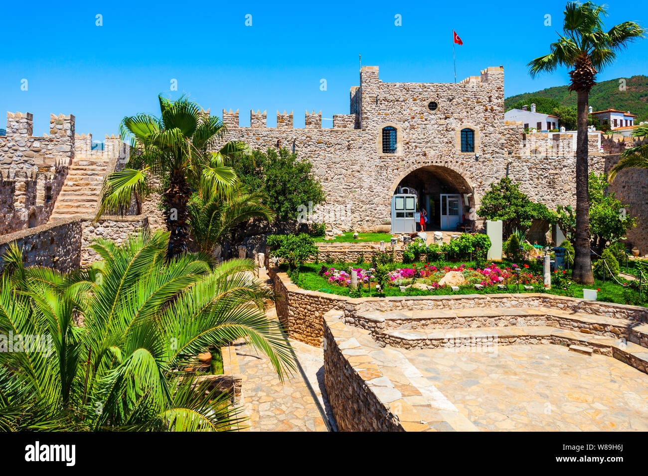 Marmaris Castle located in Marmaris city in Turkey Stock Photo - Alamy