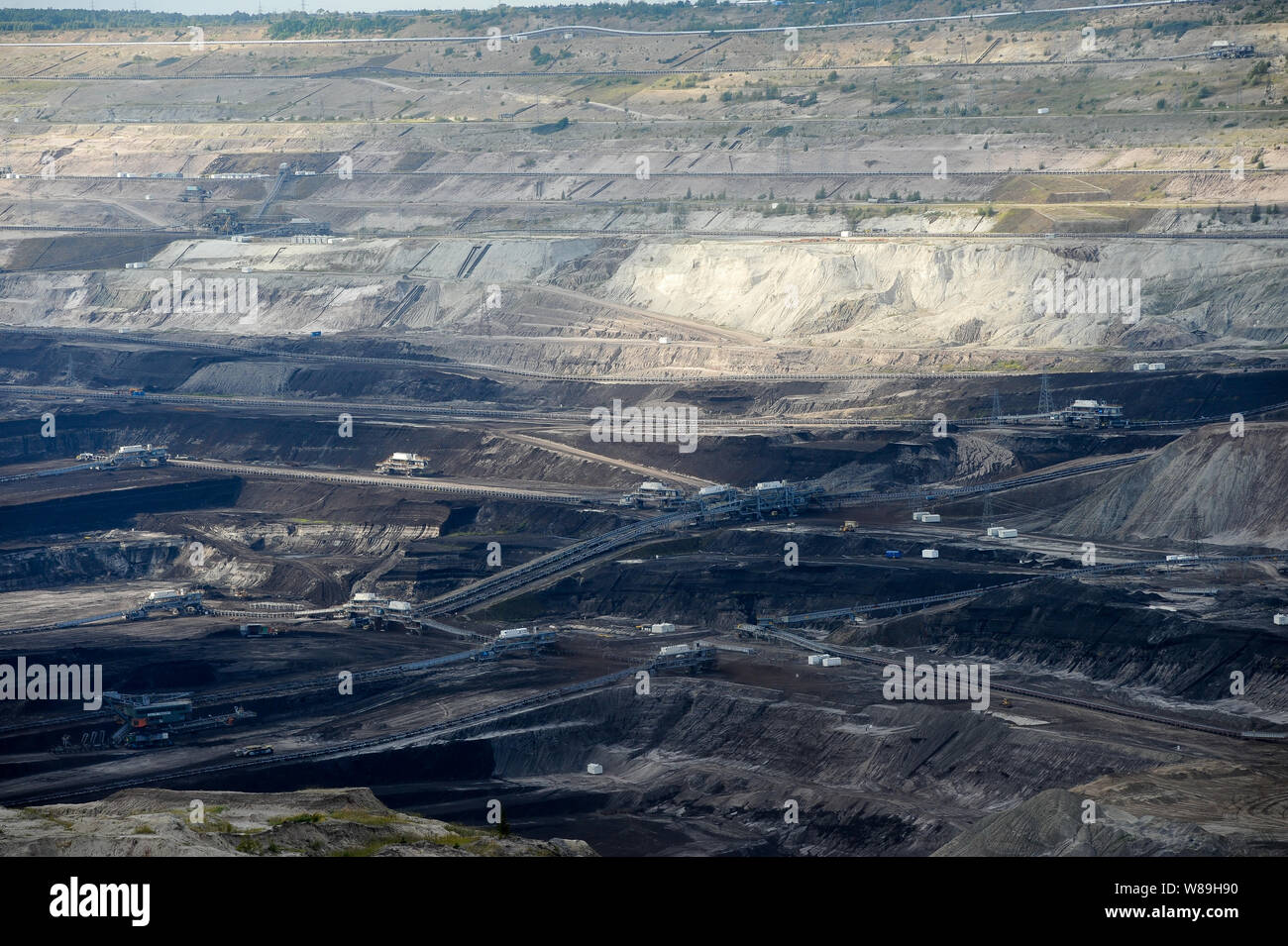 Belchatow Coal Mine in Belchatow, Poland. September 15th 2011 ...