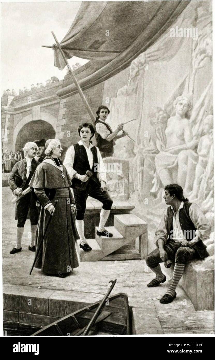 Debat Ponsan visite au sculpteur Stock Photo - Alamy