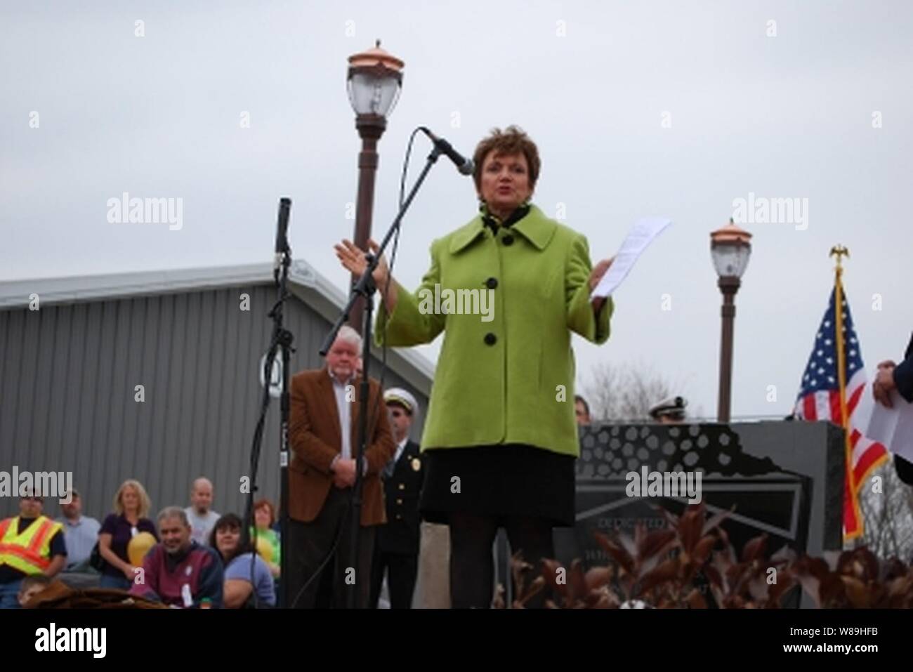 Debbie Halvorson at Cherry Mine Disaster Ceremony Stock Photo - Alamy
