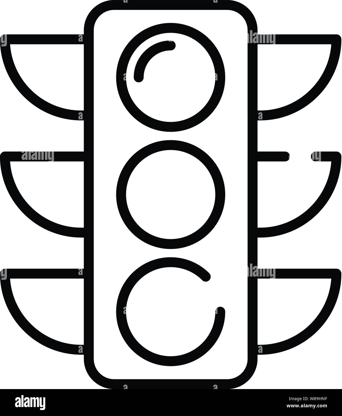 Traffic lights icon, outline style Stock Vector Image & Art - Alamy