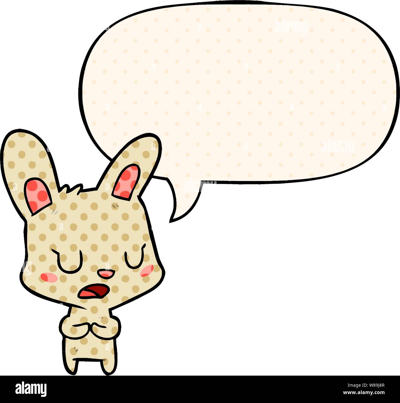 Cartoon illustration rabbit talking hi-res stock photography and images ...