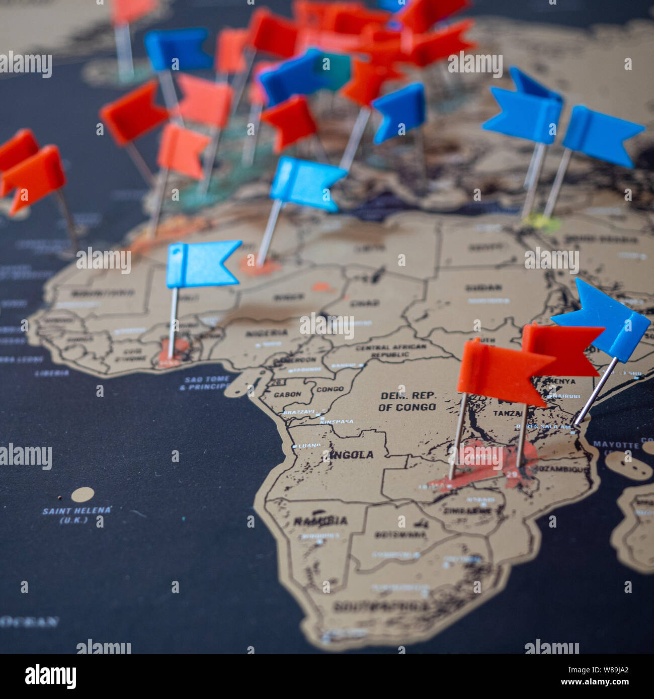Map of europe and north africa hi-res stock photography and images - Alamy