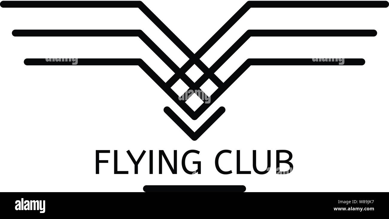 Flying club logo Black and White Stock Photos & Images - Alamy