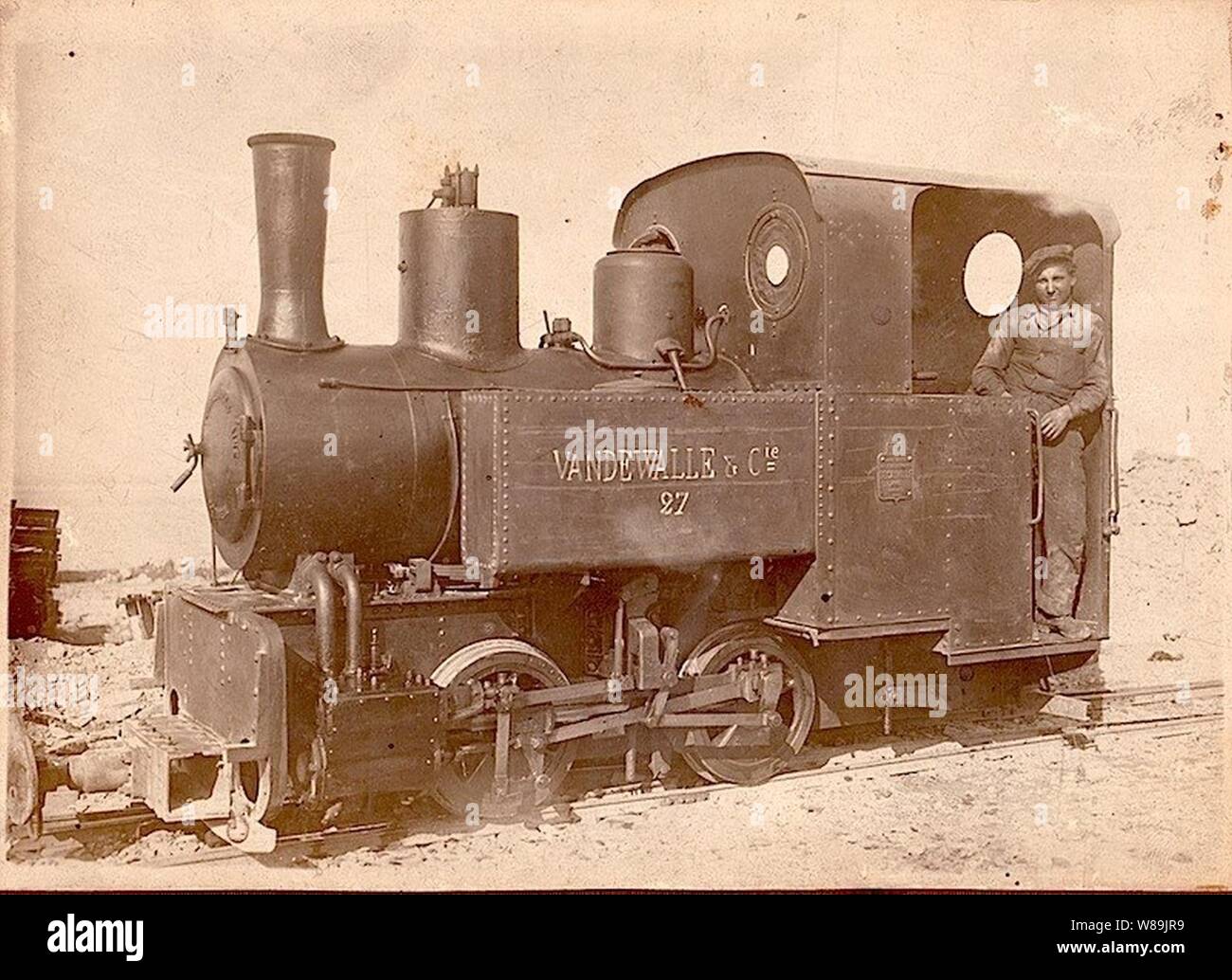 Decauville n°853 020 T de 5 tonnes à voie de 60 cm chaudière n°5291 ...