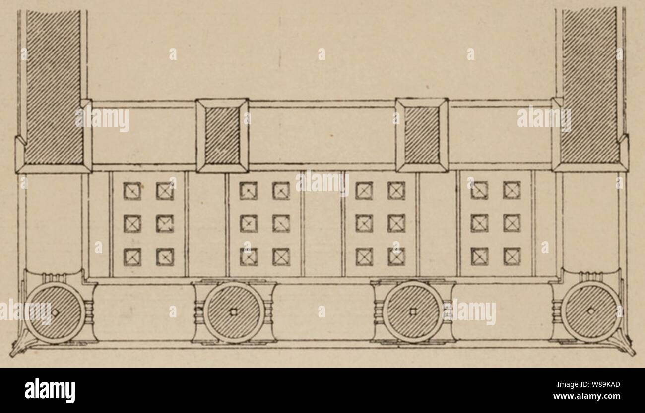 Decke von Tempel der Nike apteros - Boetticher Adolf - 1888 Stock Photo ...