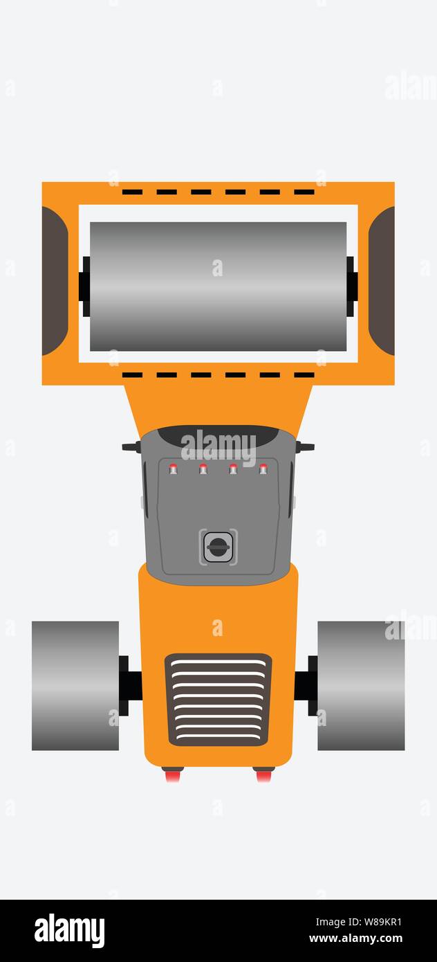 Top View Vector of roller machine Stock Vector Image & Art - Alamy